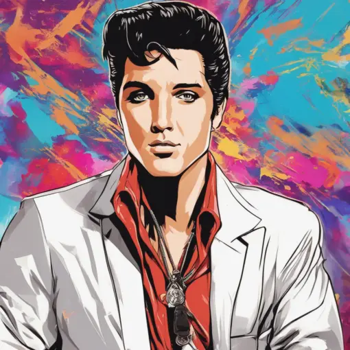 Wandbild Elvis Pop Art - Mik Roge Kunstgalerie